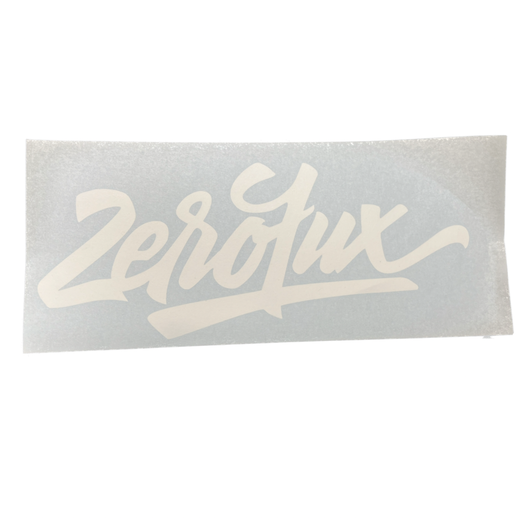 "Script logo" Car decal – Zerofux Clothing Co