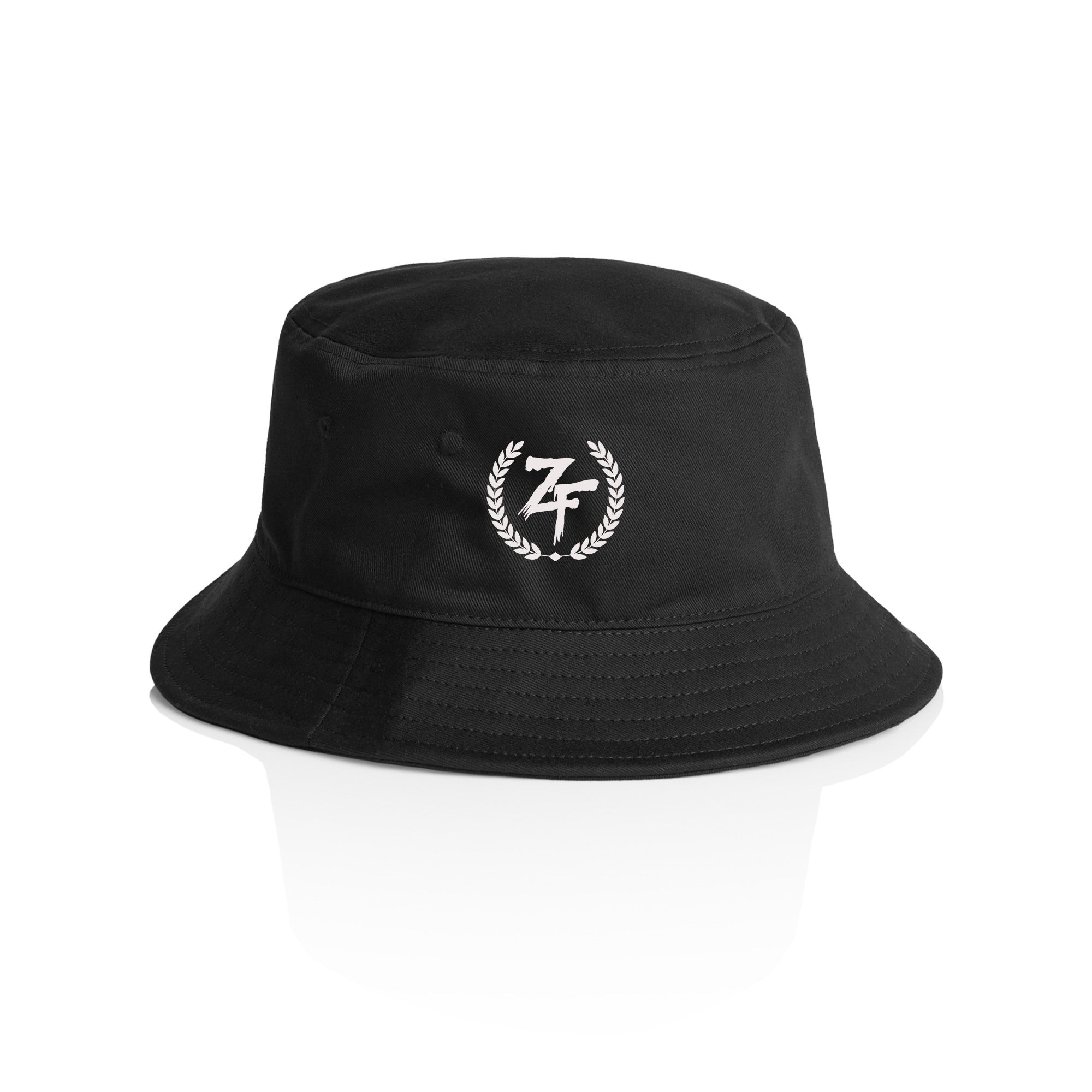 "Royal Logo" Bucket hat - Black – Zerofux Clothing Co
